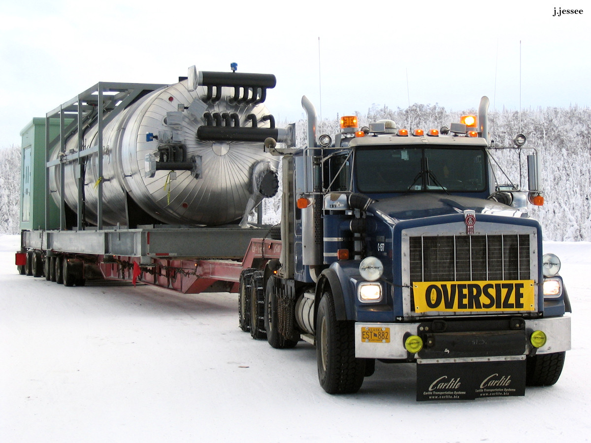 Heavy haul load with 2 push trucks « The Jack Jessee Blog