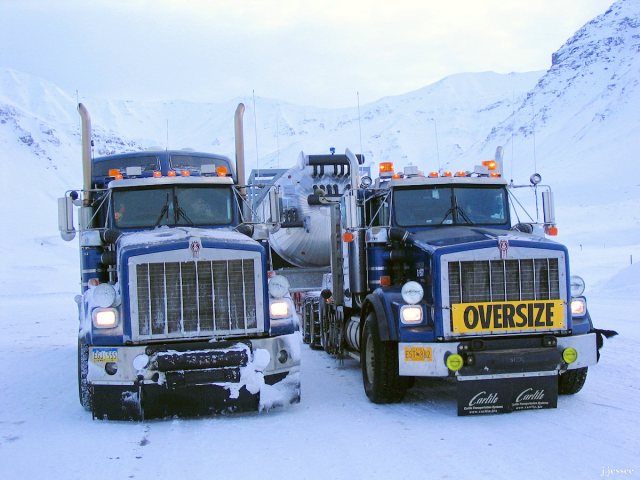 Heavy haul load with 2 push trucks « The Jack Jessee Blog